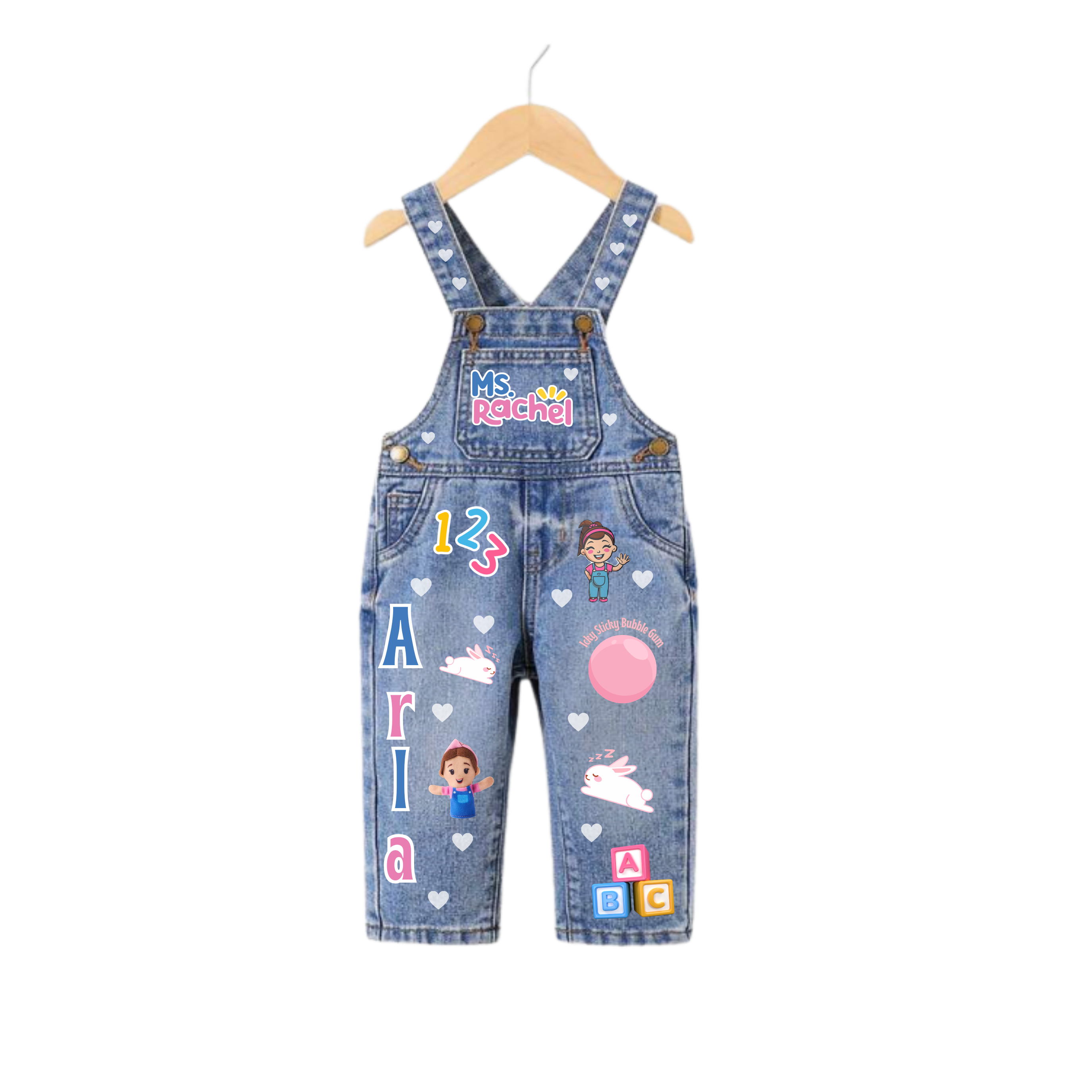 Ms.Rachel Overalls and Shirt – Hug & Hustle